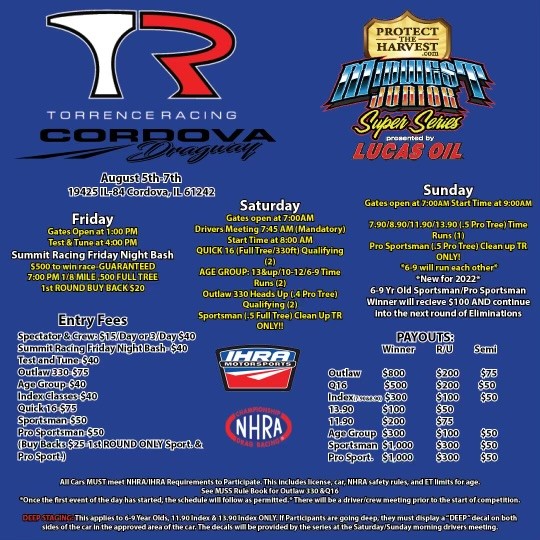 Schedule | Midwest Jr Super Series